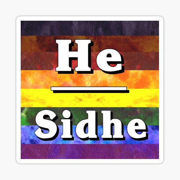 "He-Sidhe Pronouns: Inclusive" Sticker for Sale by TigerTorreArt ...