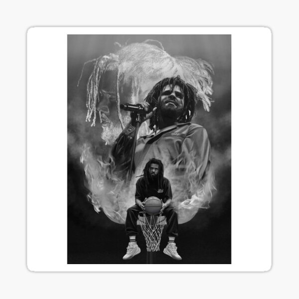 "J. Cole" Sticker for Sale by HANDMEDOWN- | Redbubble