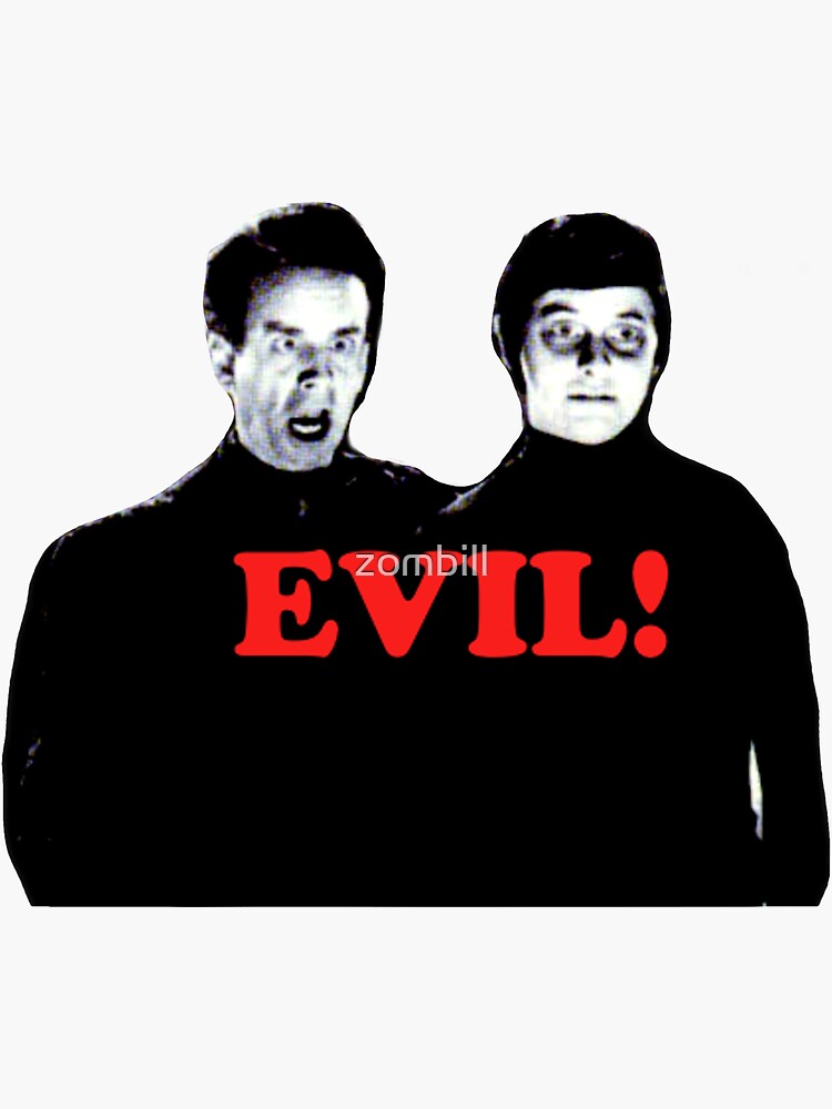"Evil!" Sticker for Sale by zombill | Redbubble