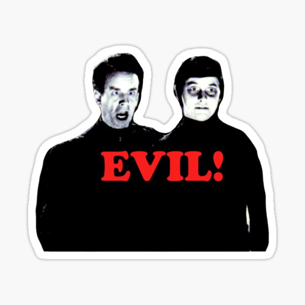 "Evil!" Sticker for Sale by zombill | Redbubble