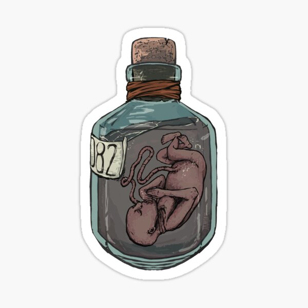 "Fetus in mason jar" Sticker for Sale by TanijaTheFaun | Redbubble