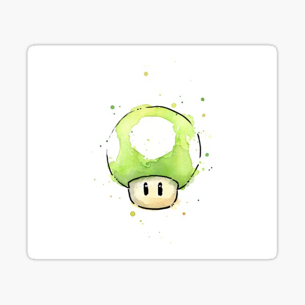"GREEN 1UP" Sticker by WilliamKHaglund | Redbubble