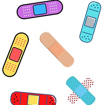 "plaster stickers" Sticker for Sale by Zaibo | Redbubble