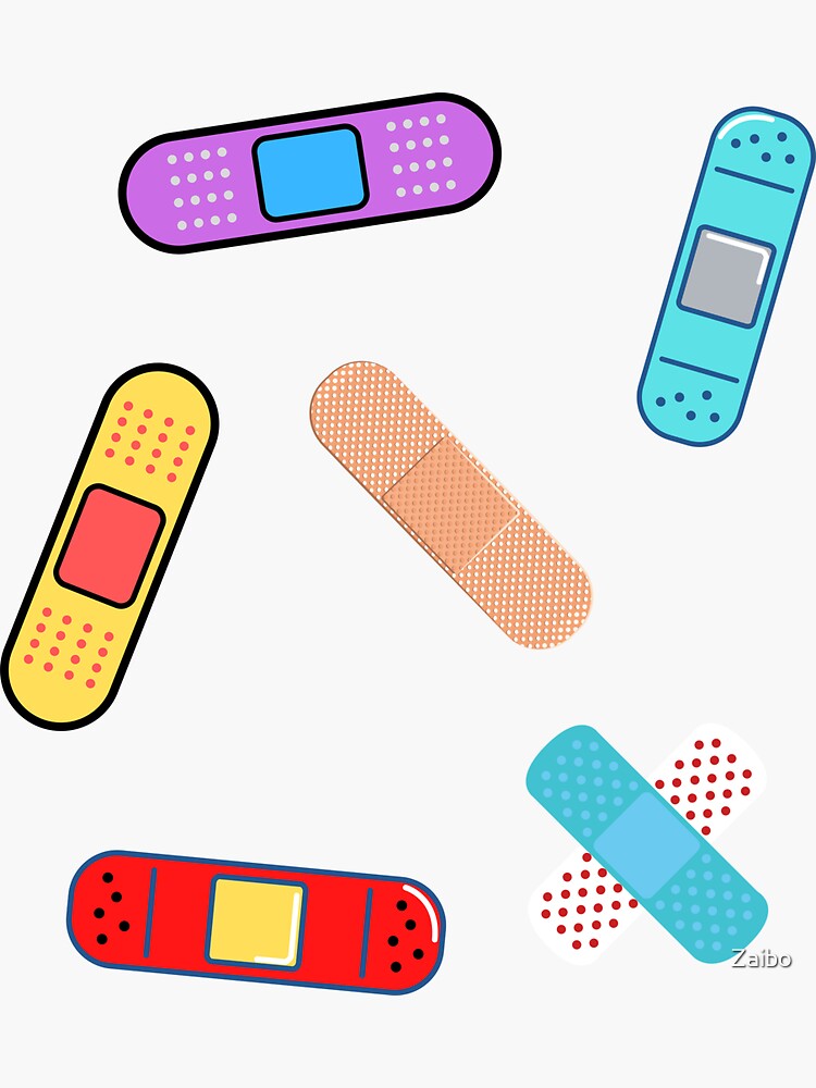 "plaster stickers" Sticker for Sale by Zaibo | Redbubble