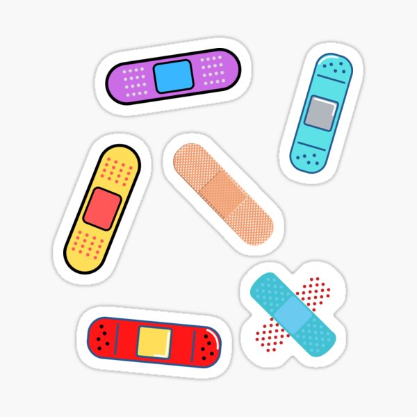 "plaster stickers" Sticker for Sale by Zaibo | Redbubble