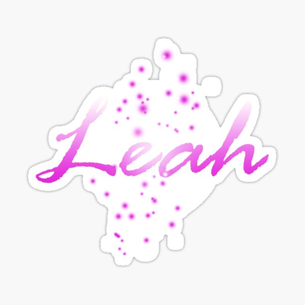 "Sparkly Leah" Sticker for Sale by craig777red | Redbubble