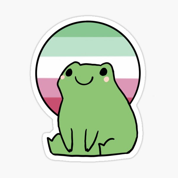 "Abrosexual flag frog" Sticker for Sale by ThePaintedFrog | Redbubble