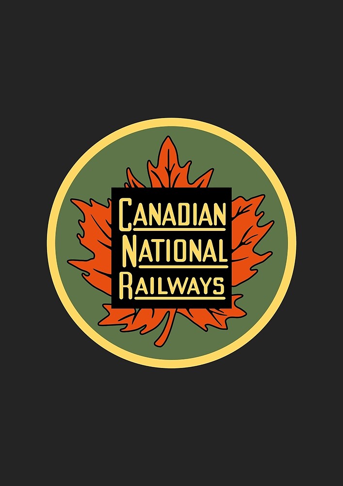 "Canadian National Railways (CNR) Classic Logo" by brookestead | Redbubble