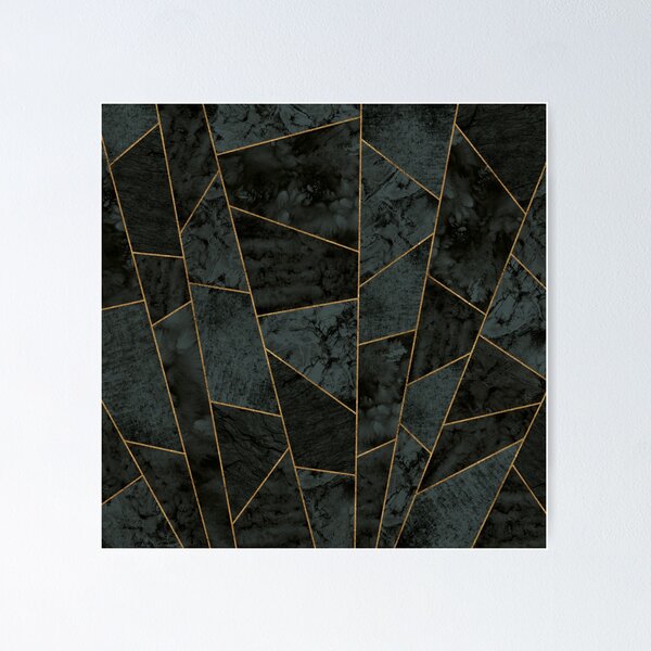 "Geometric Slate Stone Pattern" Poster for Sale by AmbienceArt | Redbubble