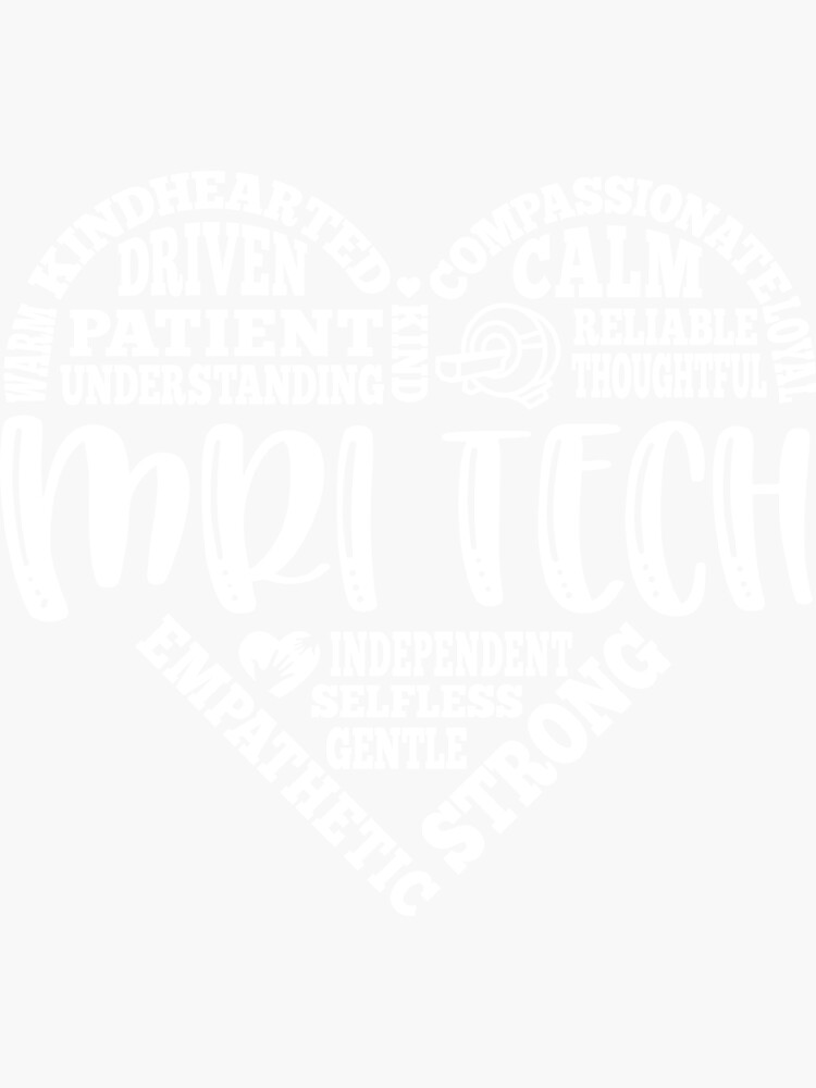 "MRI tech, mri technologist, ct scan" Sticker for Sale by brackerdesign ...