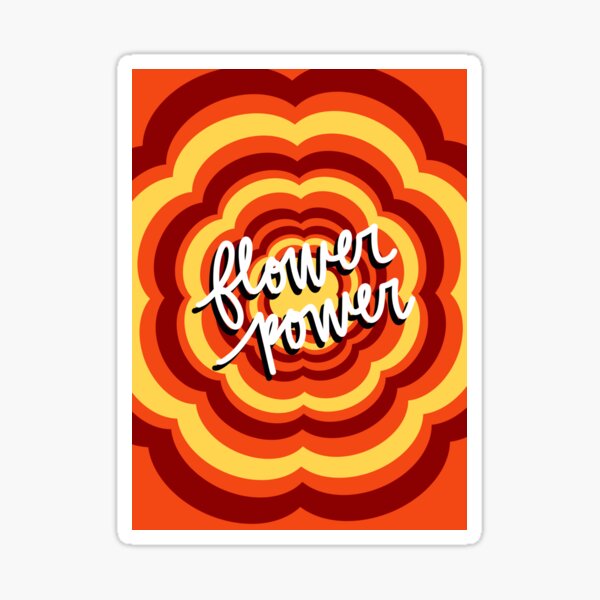 "Flower power" Sticker for Sale by darcygleeson | Redbubble