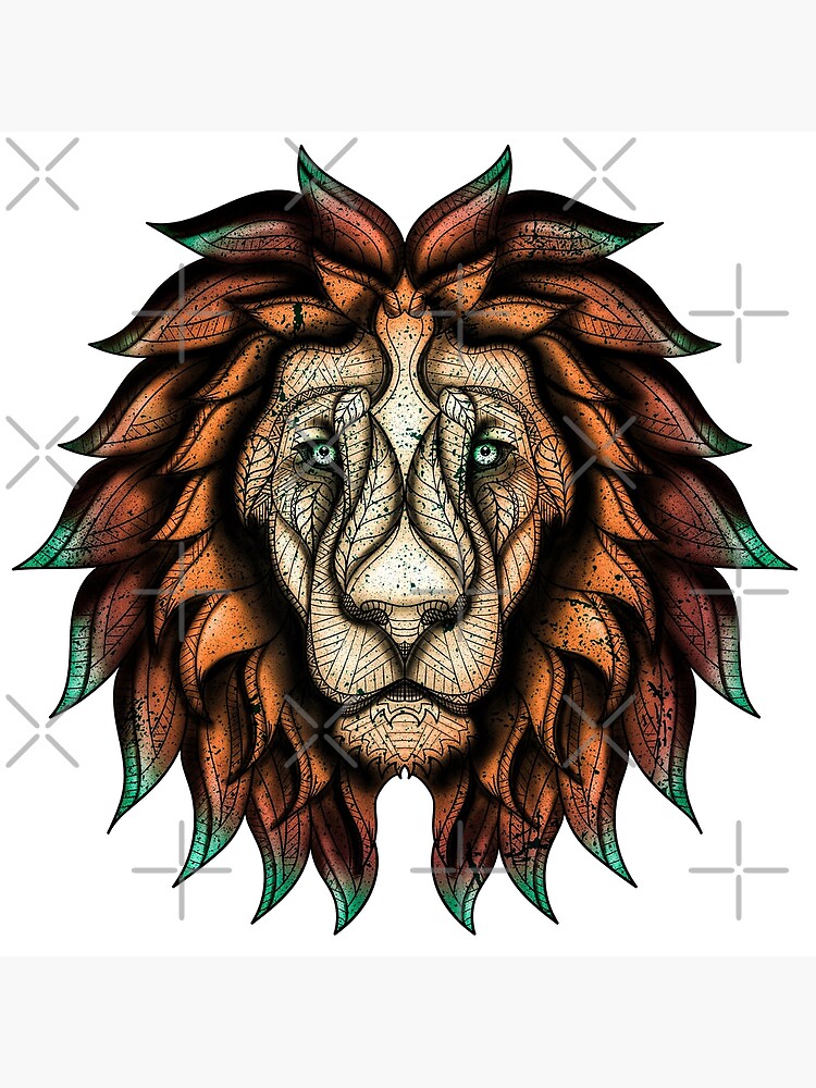 "Lion Mandala, Zen Lion, Lion Zentangle, Lion Pop Art" Poster for Sale ...