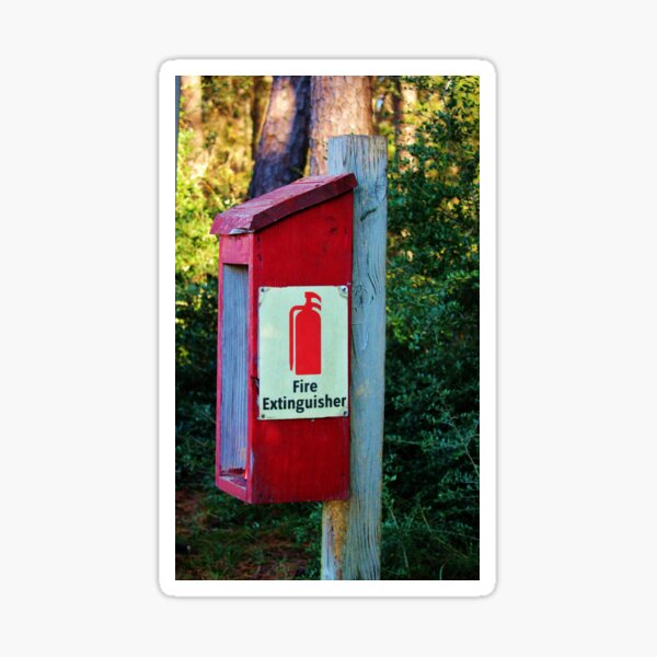 "Fire Extinguisher Red Box" Sticker for Sale by Cynthia48 | Redbubble
