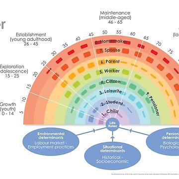 "Donald Super Rainbow - Developmental Theory – Life Span Development ...