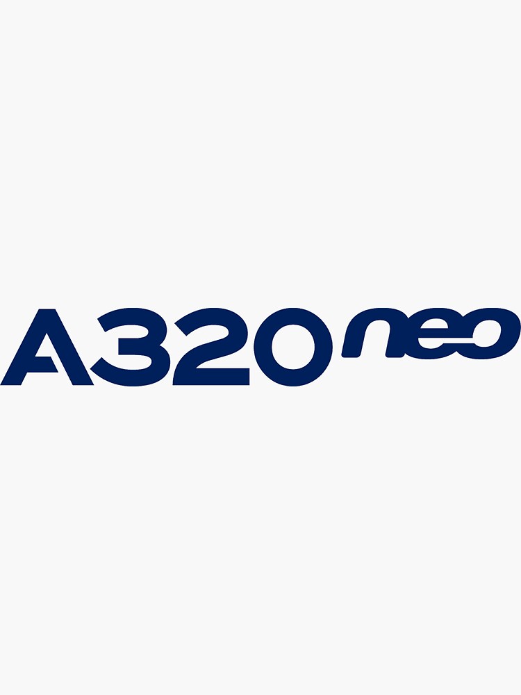 "A320 NEO" Sticker for Sale by Ljubomir Cvijovic | Redbubble