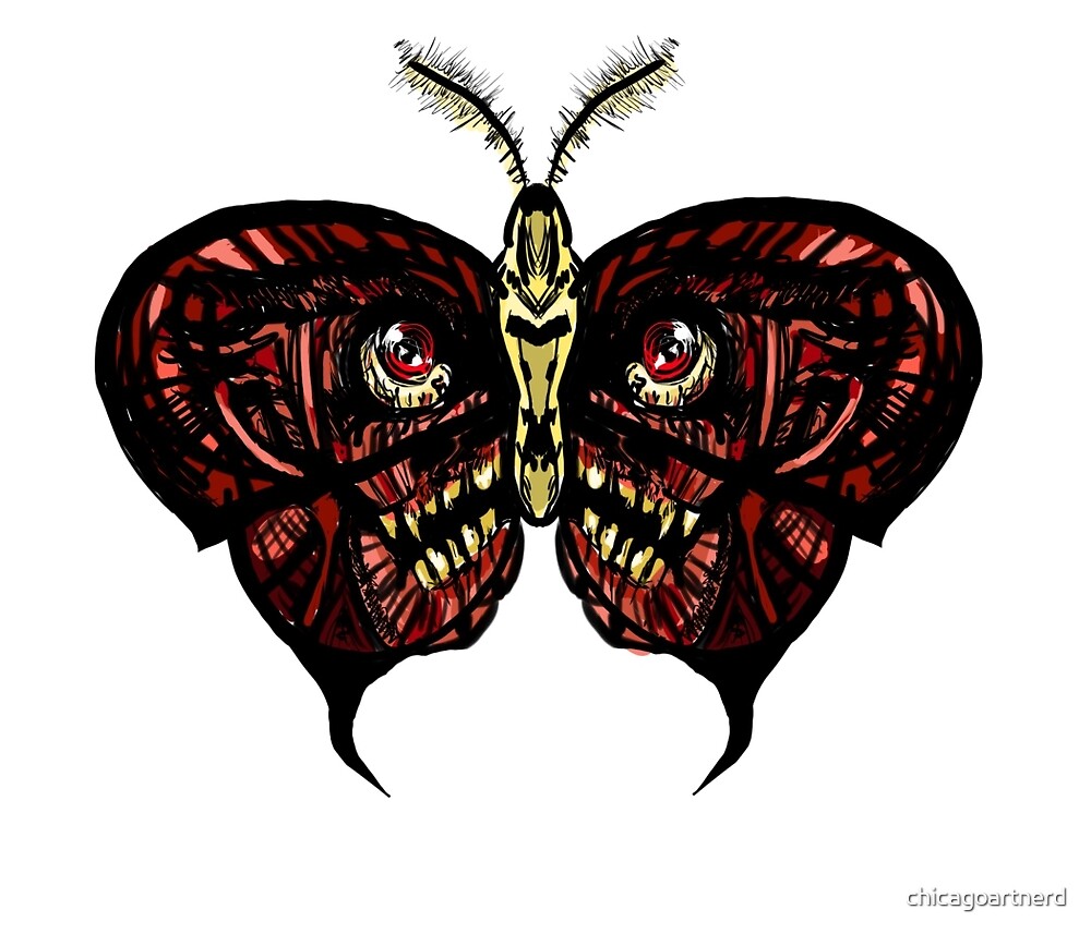"Corpse Moth" by chicagoartnerd | Redbubble