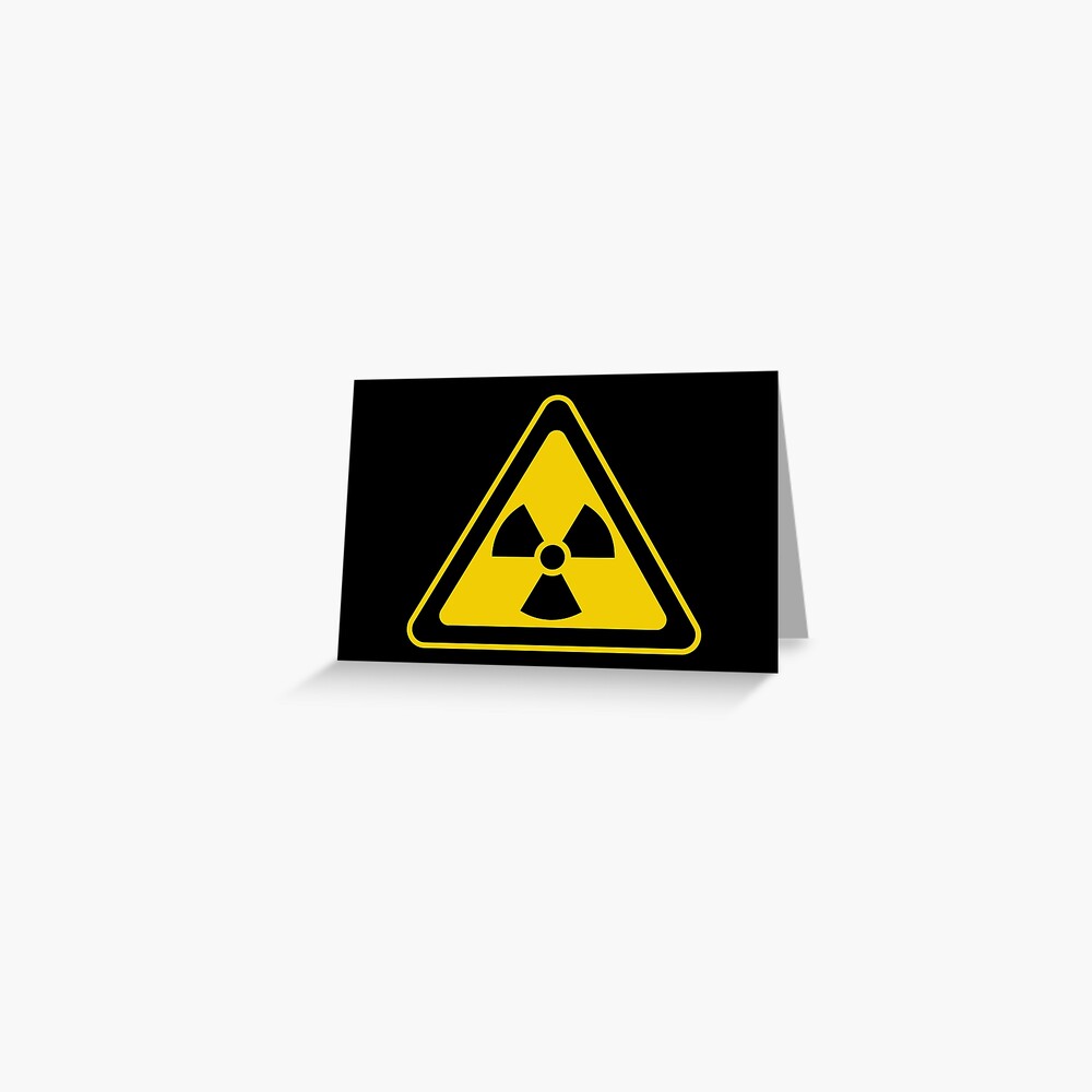 "Radioactive Symbol Warning Sign - Radioactivity - Radiation - Yellow ...
