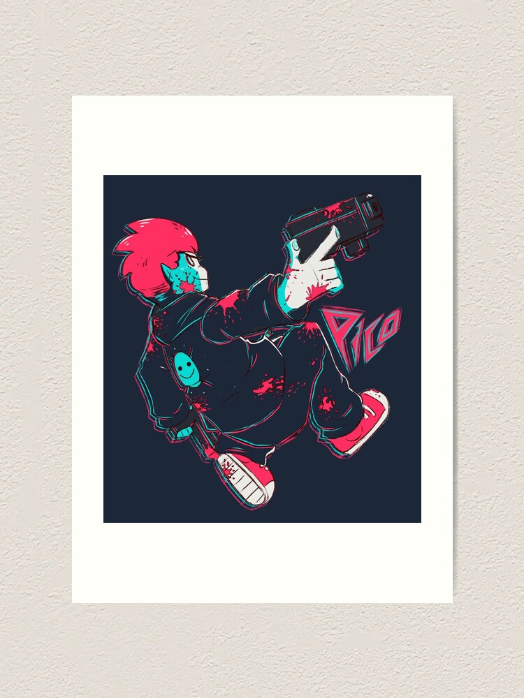 "Friday Night Funkin Pico Neon Design" Art Print for Sale by pepperbee ...