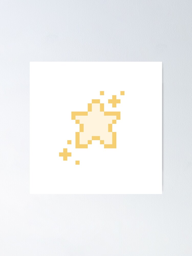 "Cute pixel art star" Poster for Sale by Valentine145 | Redbubble
