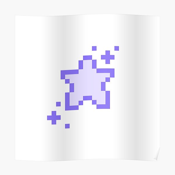 "Cute pixel art star" Poster for Sale by Valentine145 | Redbubble