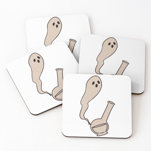 "Ghost" Coasters (Set of 4) by Atlas 101 | Redbubble