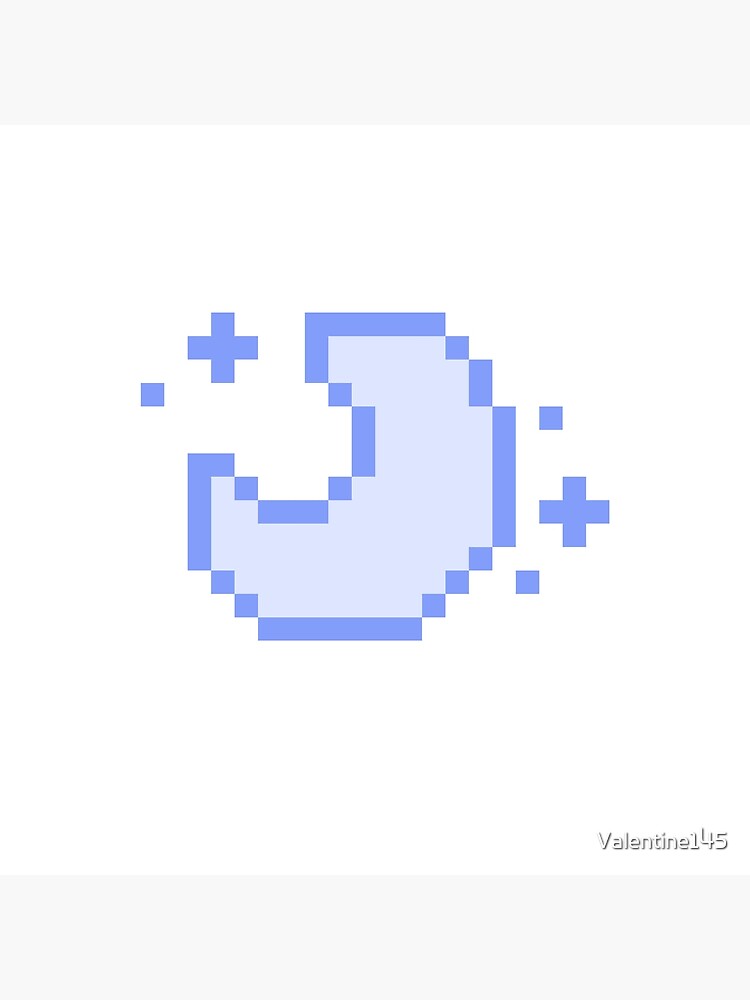 "Cute pixel art moon" Art Print for Sale by Valentine145 | Redbubble