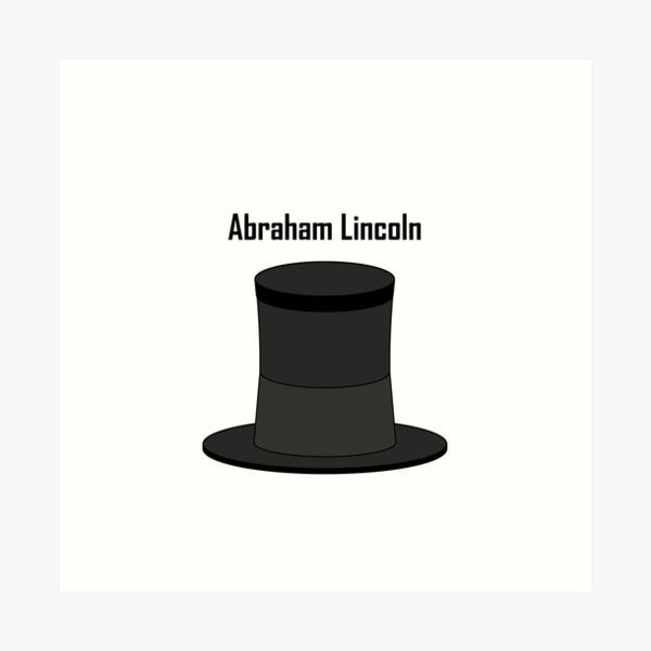 Abraham Lincoln Top Hat Coloring Page