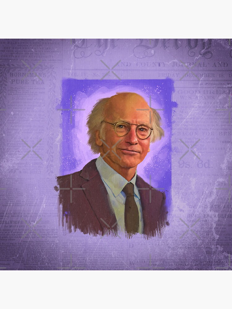 "LARRY DAVID - COOL COMEDIAN PORTRAITS" Sticker for Sale by ...