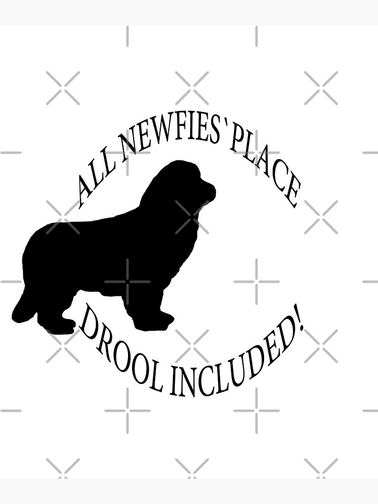 "Newfoundland Black Drool Inclusive" Poster for Sale by Moonyflower ...