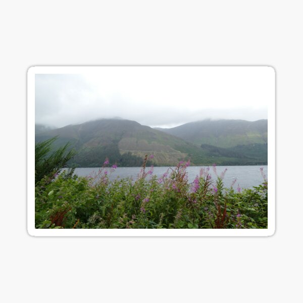 "Scottish Loch in Highlands" Sticker for Sale by HydrangeaHadley ...