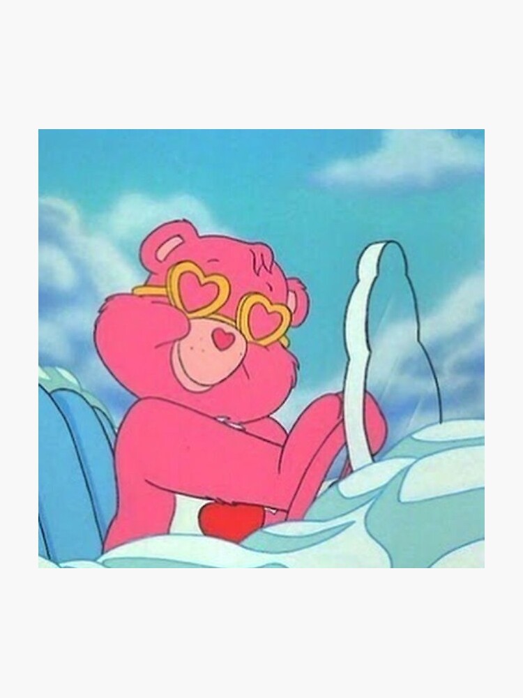 "pink bear" Sticker for Sale by bettyfe | Redbubble