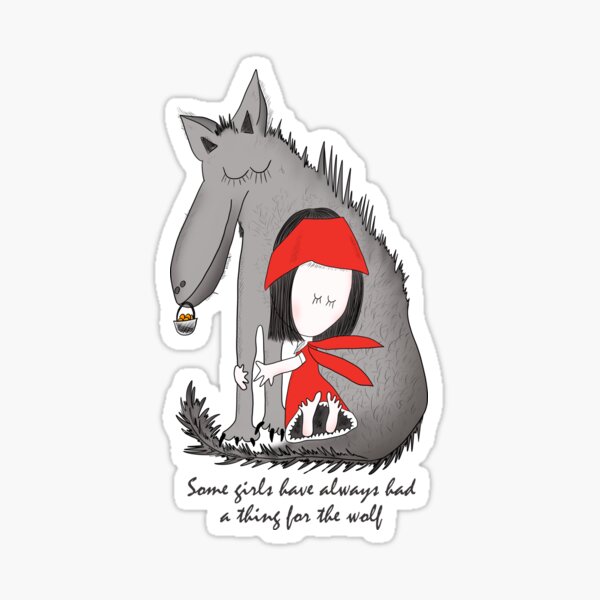 "Little Red Riding Hood" Sticker for Sale by smokylemon | Redbubble