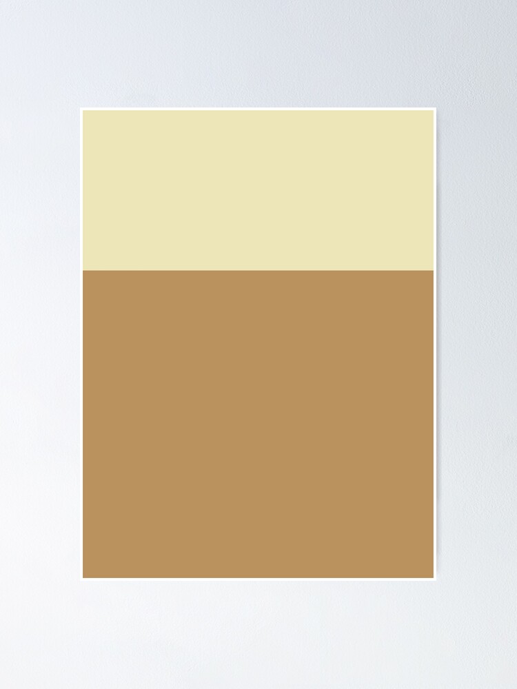 "A Beautiful Beige and Tan Color Block" Poster for Sale by nocap82 ...