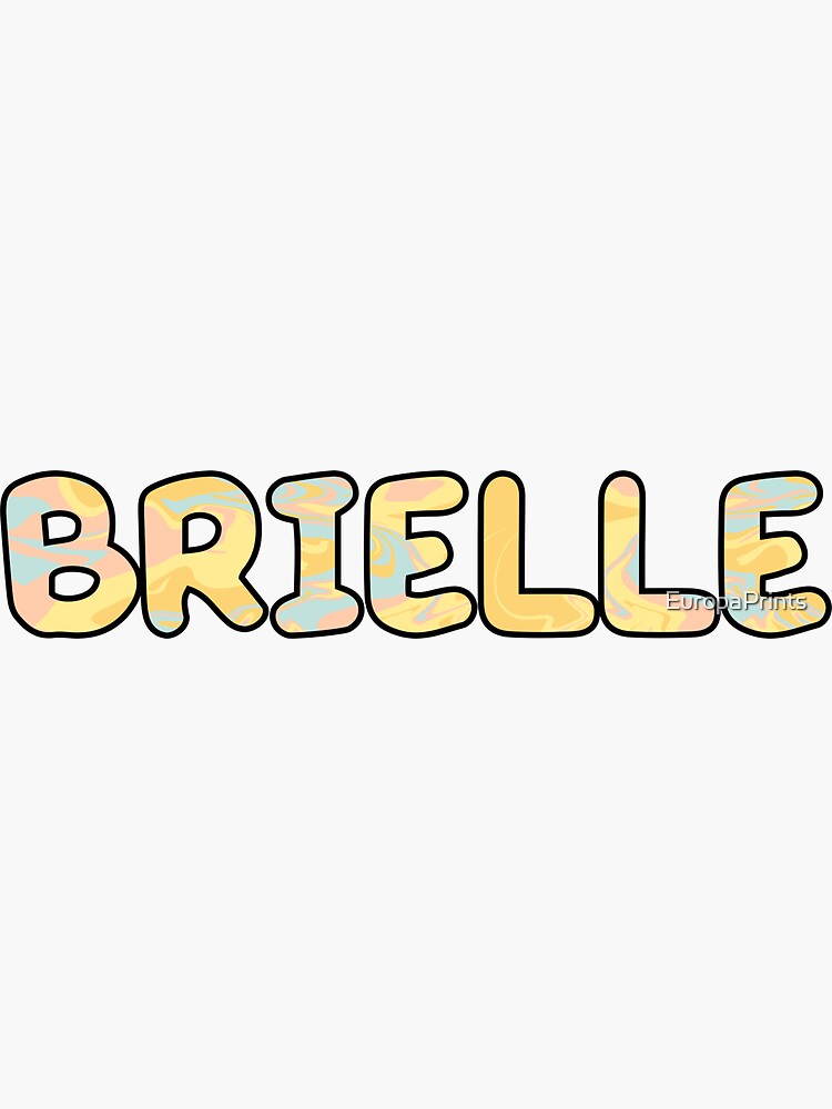 "Brielle Pastel Custom Name " Sticker for Sale by EuropaPrints | Redbubble