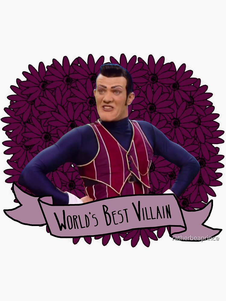 "Robbie Rotten" Sticker for Sale by ratherbeaprince | Redbubble