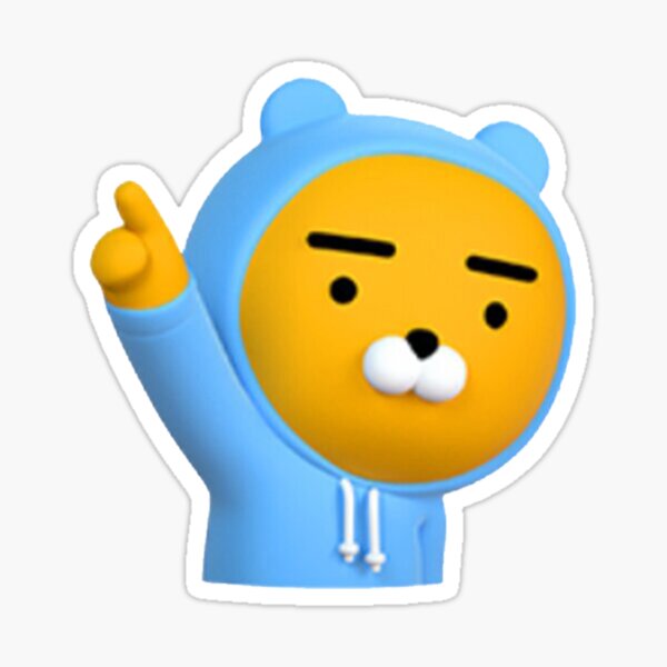 "KakaoTalk Friends Hello! Ryan(3)" Sticker for Sale by FaithTodd ...