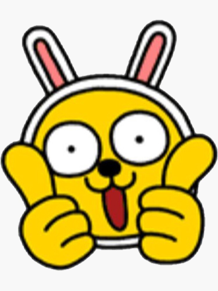 "KakaoTalk Friends Muzi (Two Thumbs Up)" Sticker by FaithTodd | Redbubble