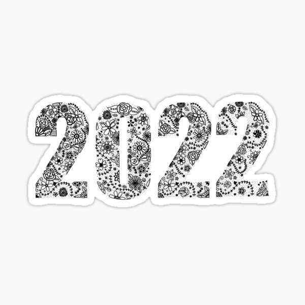 "2022 Floral Design" Sticker by EuropaPrints | Redbubble