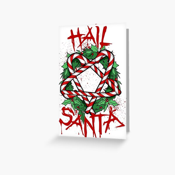"Hail Santa" Greeting Card for Sale by CorvusAttic | Redbubble