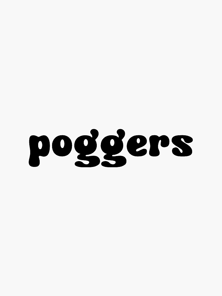 "poggers gamer design" Sticker for Sale by EcaDesign | Redbubble