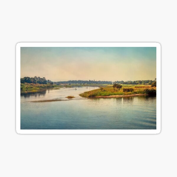 "The River Nile Flowing Through Egypt" Sticker for Sale by IanWL ...