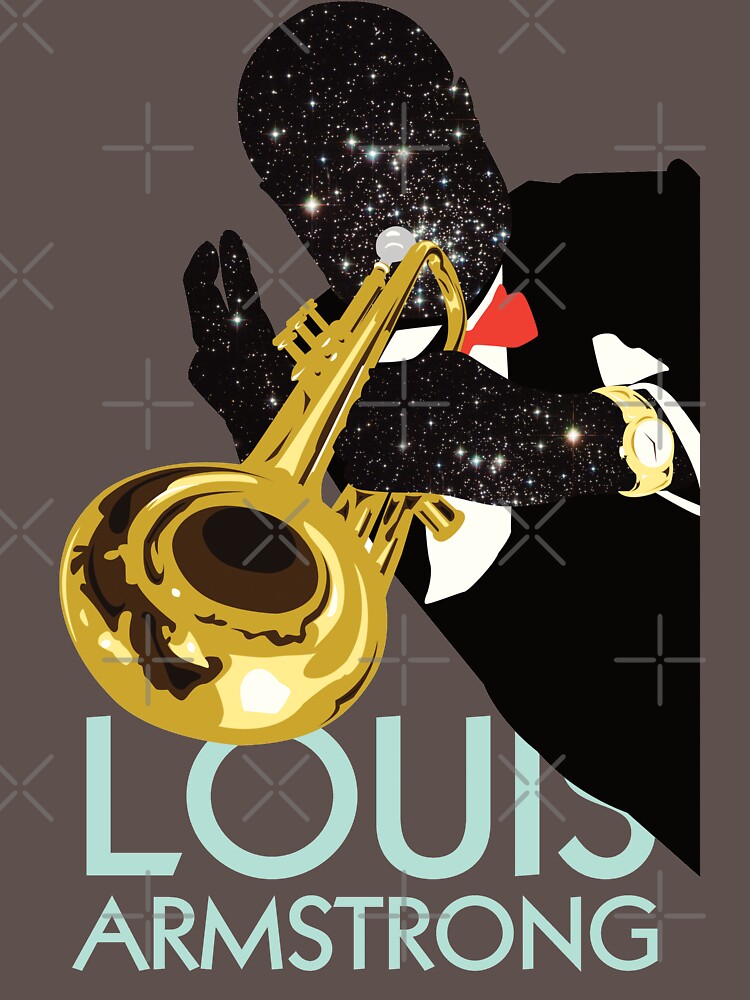 "Louis Armstrong" T-shirt for Sale by Gabatron3000 | Redbubble | louis ...