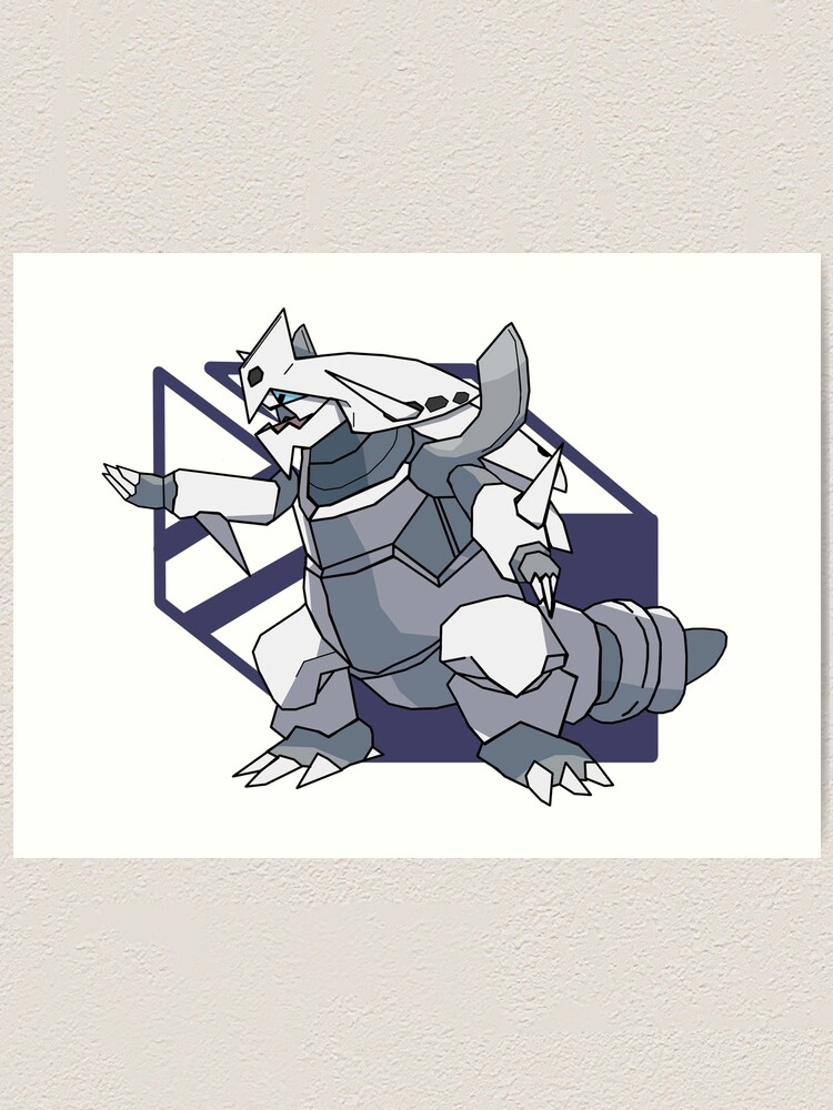 "Mega Aggron" Art Print for Sale by JFawxeyes | Redbubble