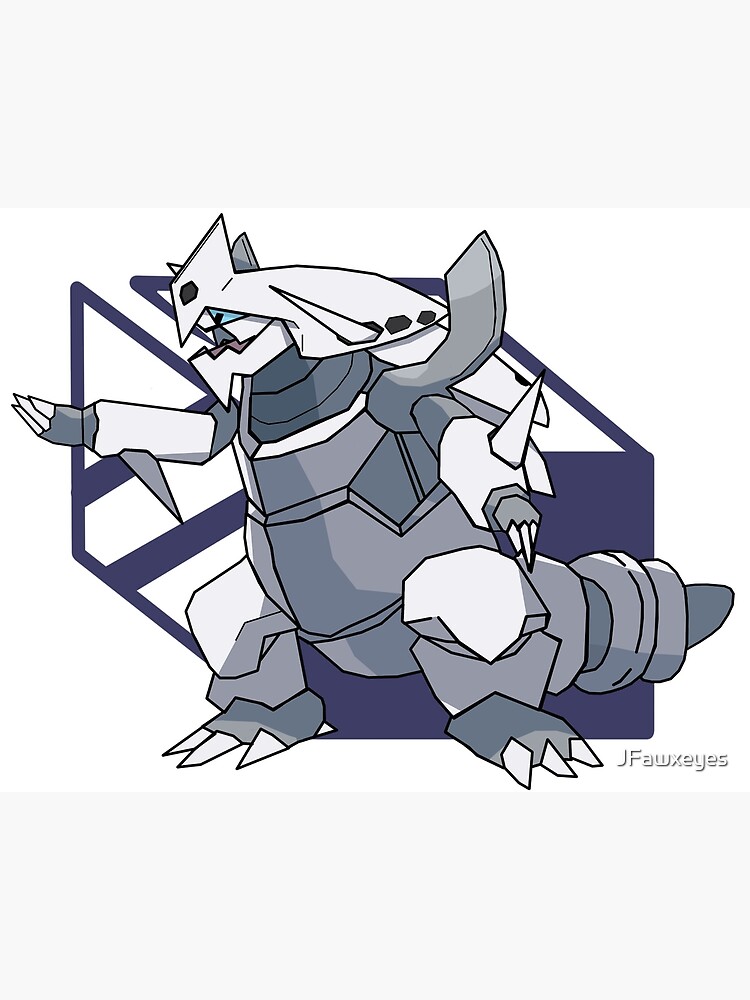 "Mega Aggron" Art Print for Sale by JFawxeyes | Redbubble