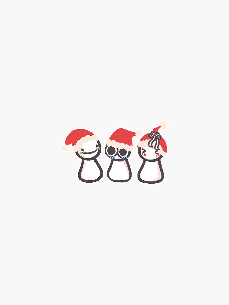 "christmas blobs" Sticker for Sale by Amelzing | Redbubble