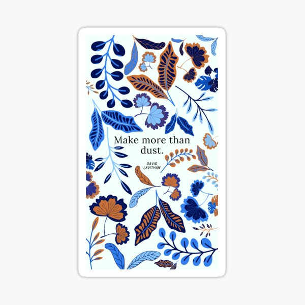 "David Levithan - Two Boys Kissing quote" Sticker for Sale by tailsbeth ...