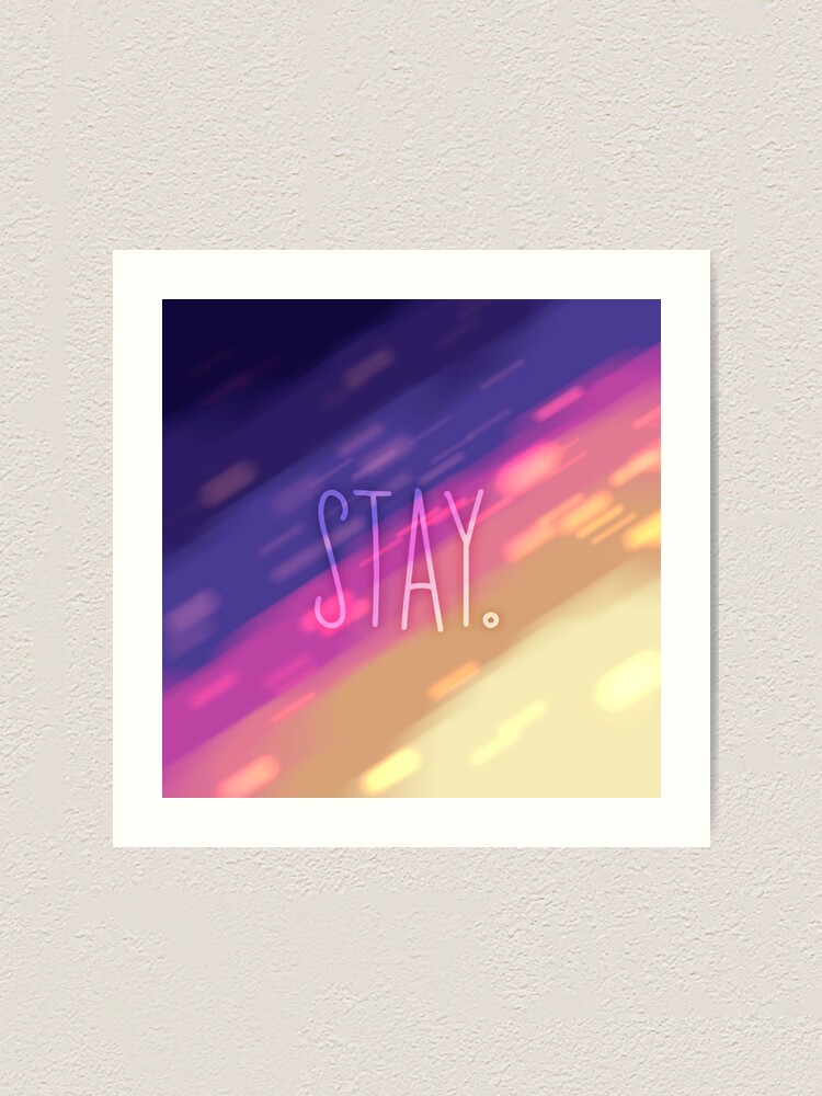 "Stay Album Cover Art" Art Print for Sale by paracosmicc | Redbubble