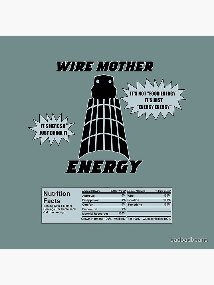 "Wire Mother Energy Drink" Poster for Sale by badbadbeans | Redbubble