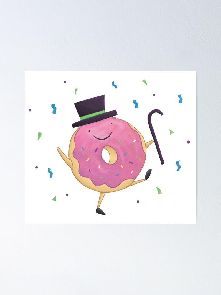 "Donut Dancer" Poster by clairelordon | Redbubble