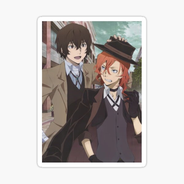 "soukoku" Sticker for Sale by dazaiosamus | Redbubble